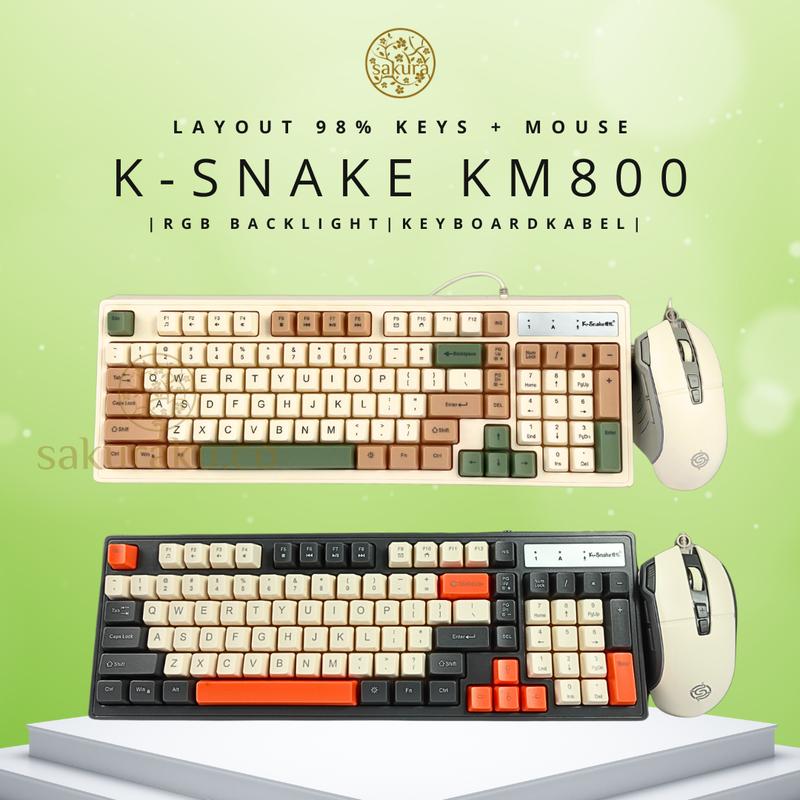 KM800 - 98 Keys Keyboard Membrane Mechanical Feel include Mouse - Shop ...