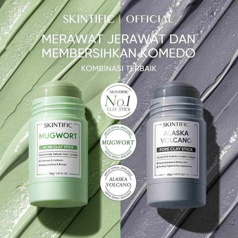 【video】SKINTIFIC 2PCS Clay Stick Mask Mugwort Clay Mask + Alaska - Shop ...