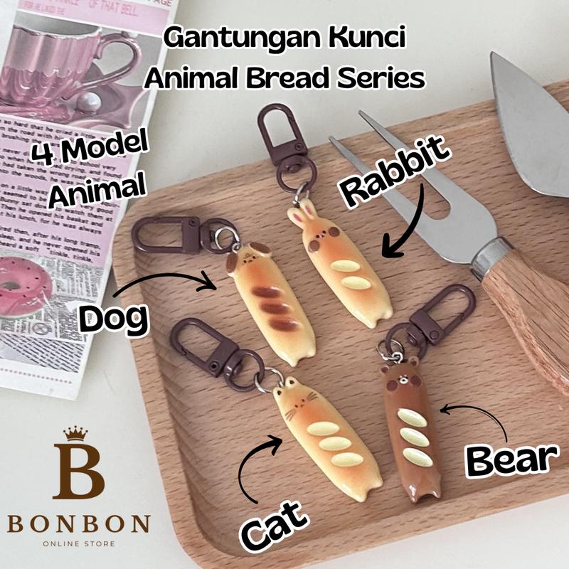 BB6 - Gantungan Kunci Animal Bread Series / Gantungan Kunci Bread ...