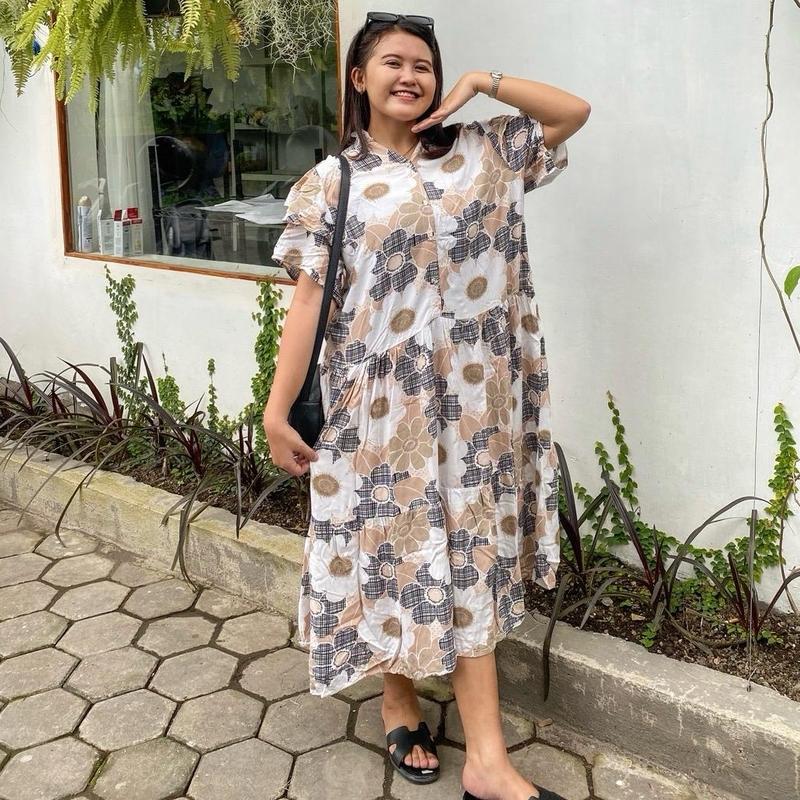 Suki.id Kira Dress Rayon Busui Friendly Kancing Aktif Premium Murah ...
