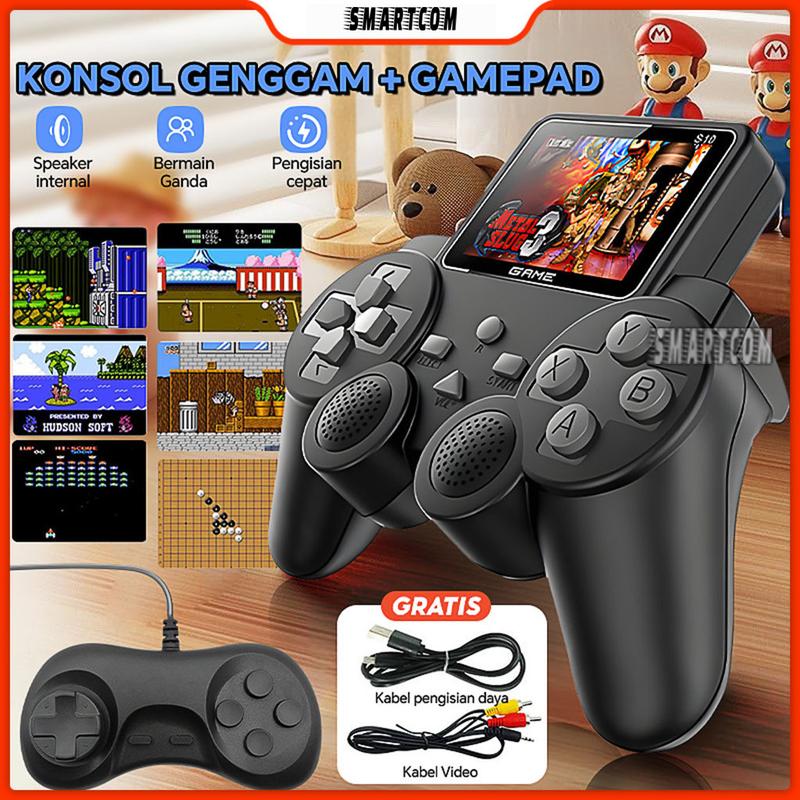 Smartcom Game boy Retro S10 bisa connect TV 520 Games Joy Stick - Shop ...