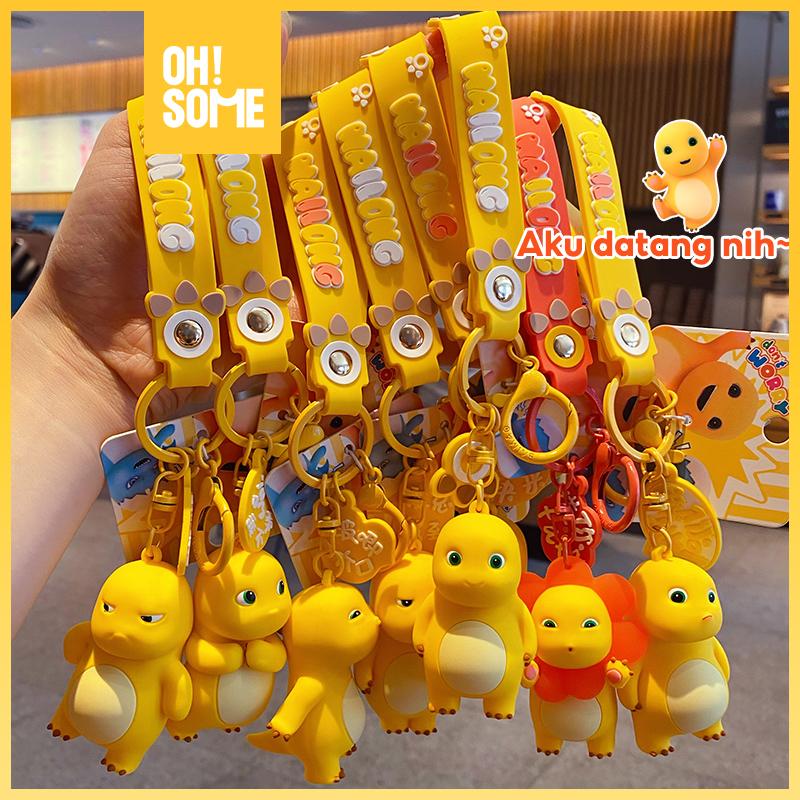 Gantungan Kunci Nailong Yellow Dino Dragon Keychain Nai Long - Shop ...