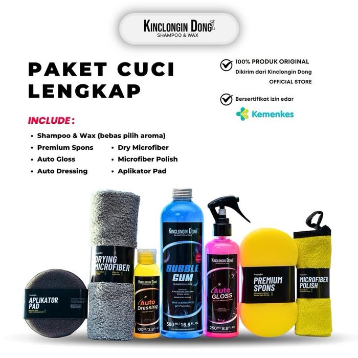 Promo Paket Cuci Lengkap Kinclongin Dong || Varian Bubble Gum & Cotton ...