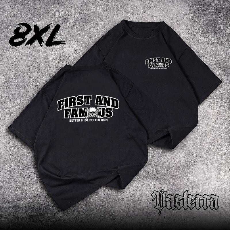 VASTERRA KAOS FIRST AND FAMUS PRIA WANITA BIG SIZE 200 KG 2X - Shop | Tokopedia