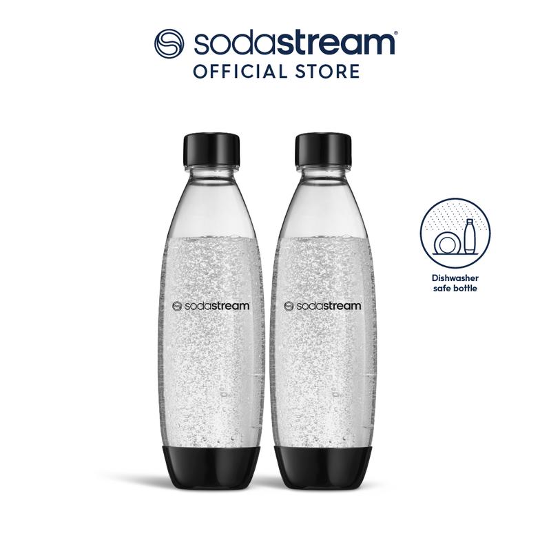 SodaStream 1L Slim Dishwasher Safe Bottles Twin Pack - Black - TikTok ...