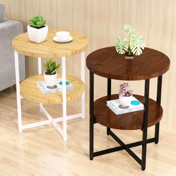 Meja Nakas 2 Tingkat / Meja Tamu / Meja Kopi - Furniture - Shop | Tokopedia