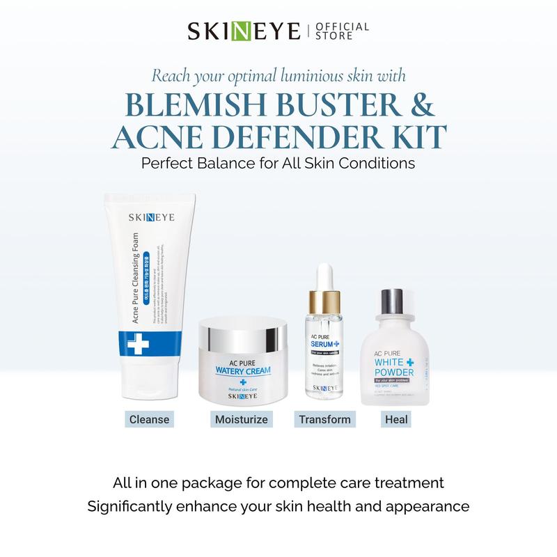 BLEMISH BUSTER & ACNE DEFENDER KIT AC Pure Cleansing Foam, A - Shop ...