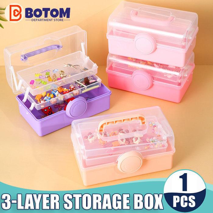 Three-Layer Storage Box Storage Toy Guka Box Office Desktop Learning ...