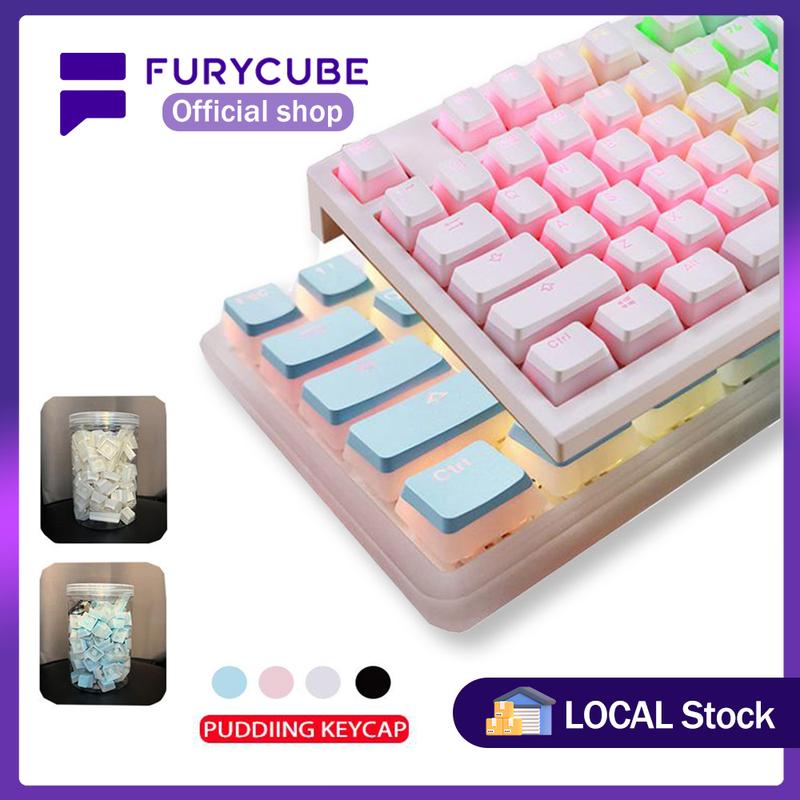 FURYCUBE Pudding Keycap 130-key OEM Customized Keyboard Multi-Color ...