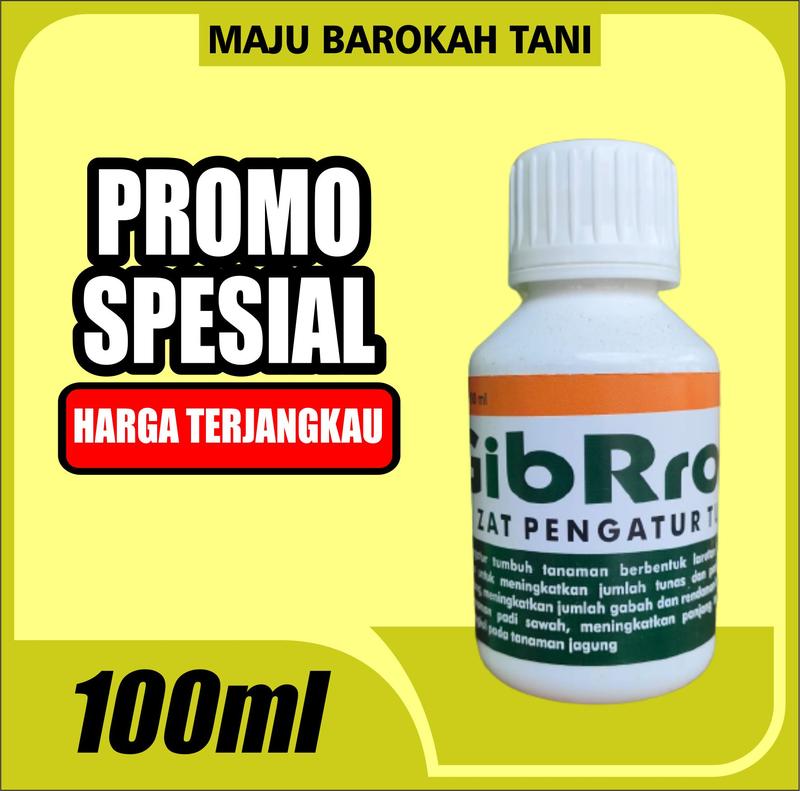 PUPUK ZPT GIBRO 20-SL 100 ML/ Bahan Aktif Asam Gibberellat 20% /Zat ...