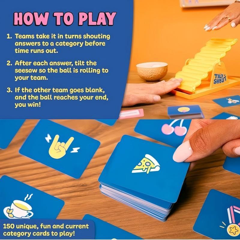 Tilt N Shout Board Game, 1 Box Funny Interactive Board Game ...
