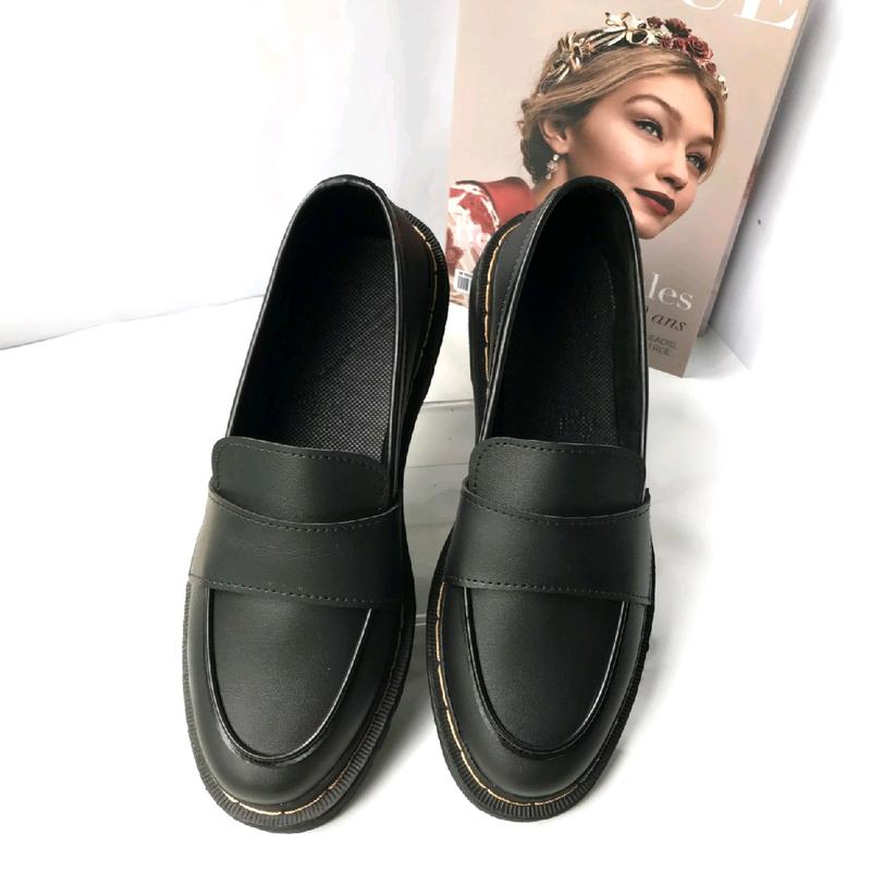 Dockmart Loaters Penny terbaru sekolah Kerja dockmart Pria Hitam/01 ...