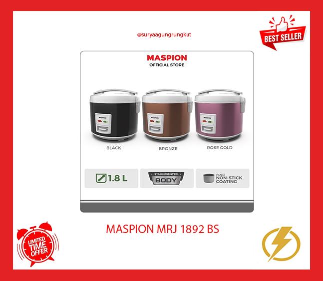 RICE COOKER MASPION 1,8 LITER 395 WATT - MRJ 1892 BS - Shop | Tokopedia