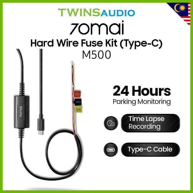 70mai M500 Hard Wire Fuse Kit (Type-C) compatible for 70mai M500 ...