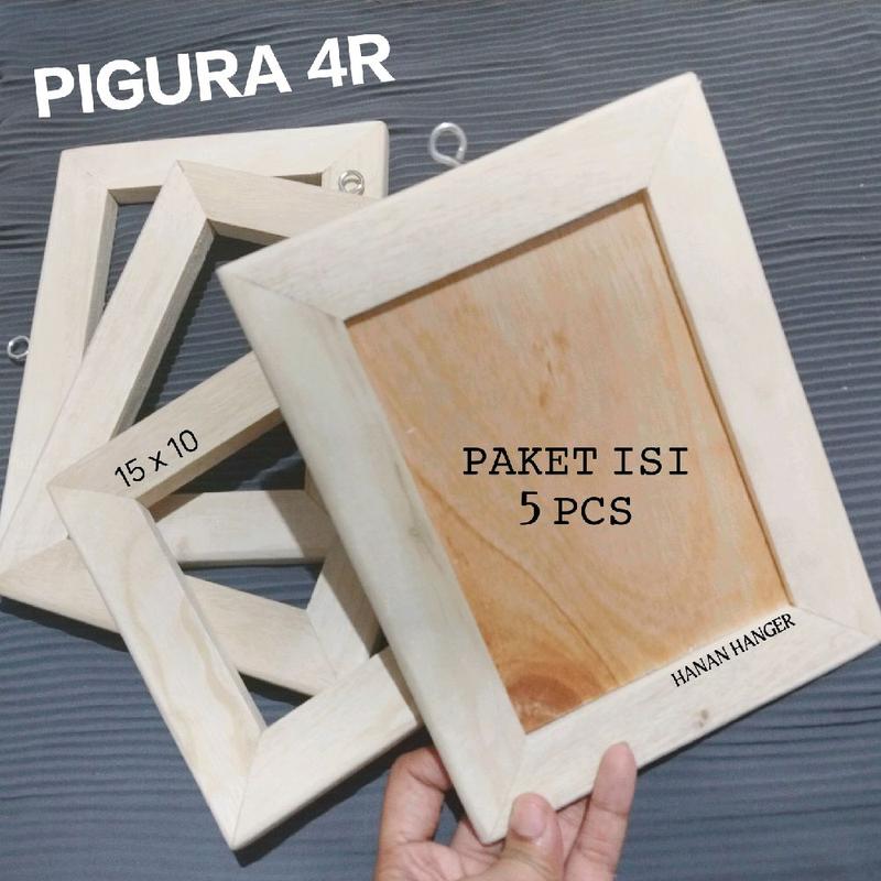 ISI 5 PCS Pigura Gantung 4R Frame Photo 15x10 cm Stand Dengan Cantolan ...