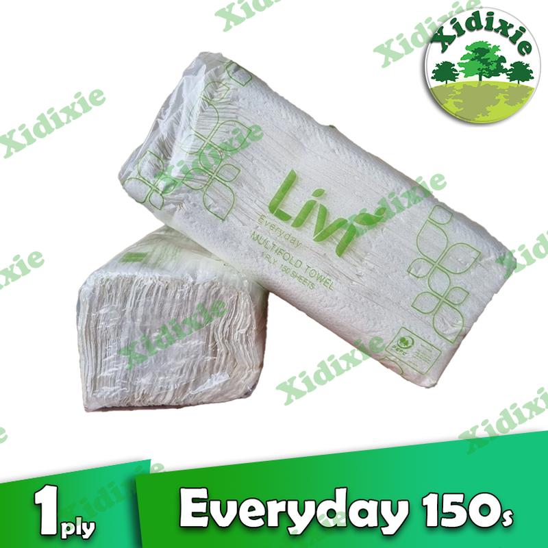 Tissue Livi Multifold 1 Ply 150s: Produk Asli LIVI, 150 Lembar per ...