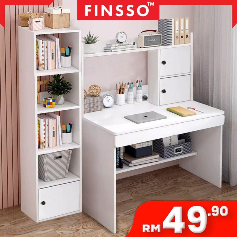 FINSSO: Study Table SET with Side Shelf/ Office desk study table ...