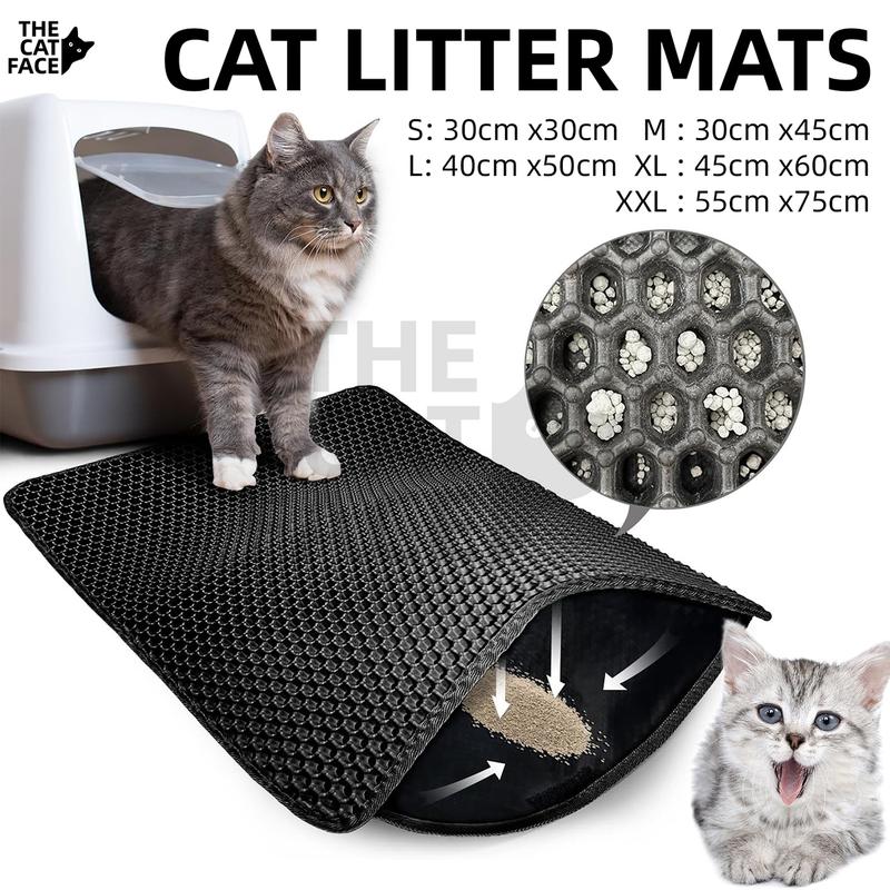 Ready Stock Cat Litter Mat Easy Clean Washable Carpet Pad Waterproof ...