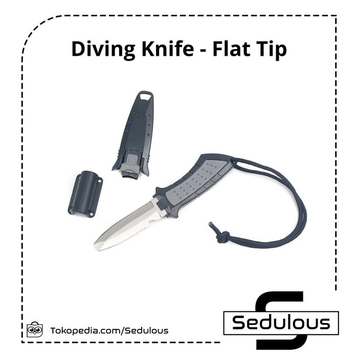 Jual Sedulous Pisau Selam Stainless Anti Karat 7cm Blade 16cm Overall ...