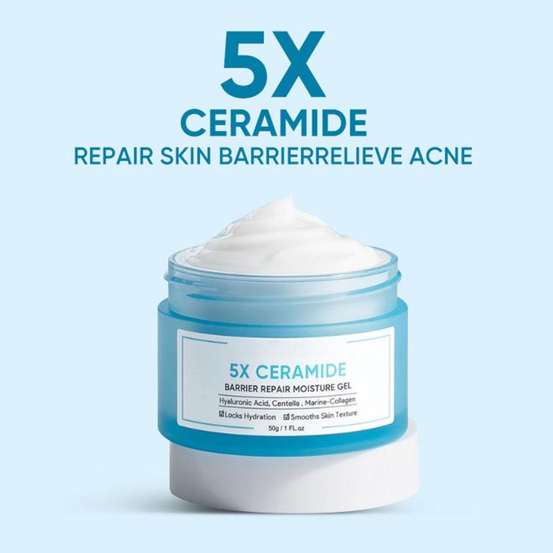 5X Ceramide Repair Moisturize Gel Cream Ceramide Face Brightening ...