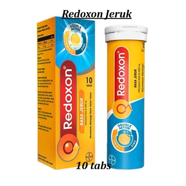Redoxon Triple Action Vit C D & Zinc 10 Tablet Rasa Jeruk Membantu ...