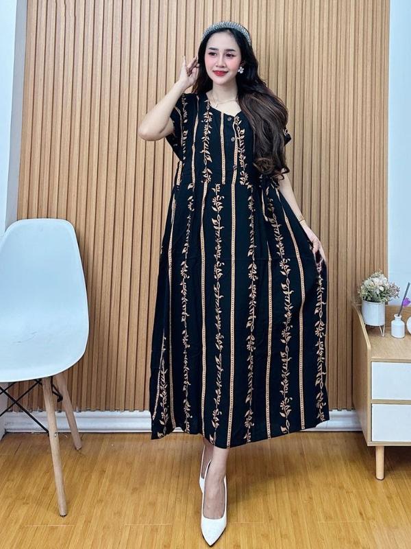 Daster Wanita Jumbo Bahan Katun Rayon Adem Cocok untuk Ibu Hamil - Shop ...
