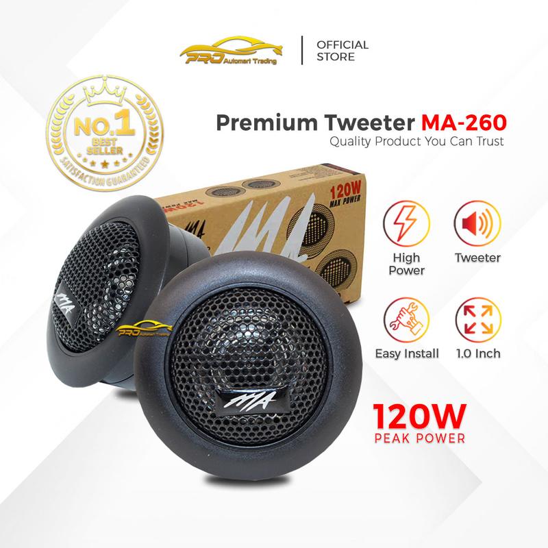 Audio kereta MA AUDIO MA260 – Super Dome Tweeter 1" | 120W | - TikTok ...
