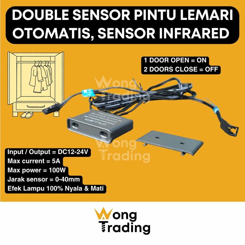 CALLISTA Double Sensor Switch Otomatis IR Infrared On Off Saklar Lemari ...