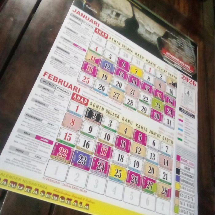 Jual Kalender Candrasengkala Jawa Lengkap 2026 Edisi Bulanan dengan ...