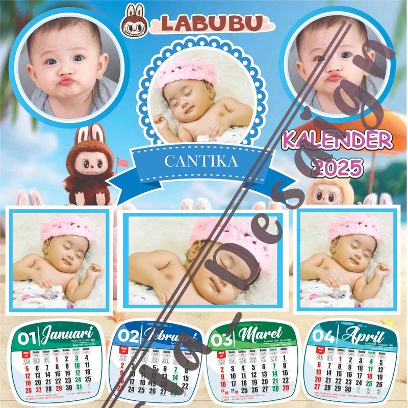 Kalender Custom Foto Tema Labubu | Kalender Tahun Baru - Shop | Tokopedia