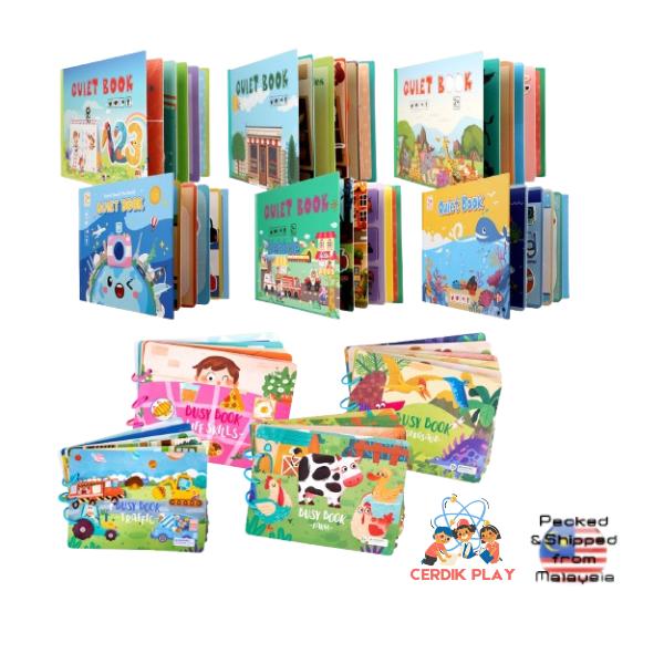 Quiet Book Busy Book With Velcro Montessori Early Learning Educational ...