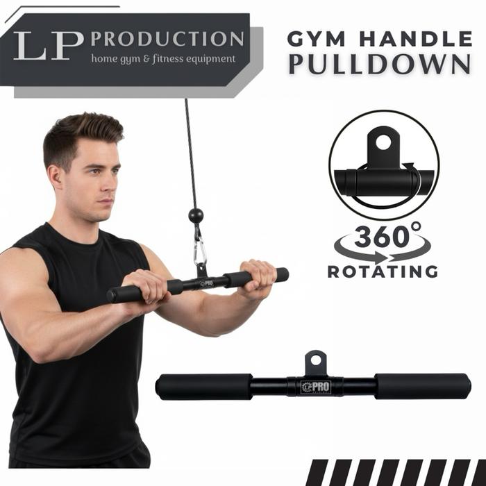 Promo Grip Bar Handle Lat Pull Down – Alat Fitness Cable Attachment Gym ...