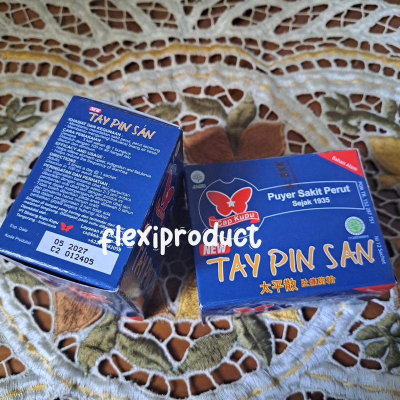 Tay Pin San Puyer Sakit Perut Cap Kupu Isi 12 Lembar - Shop | Tokopedia