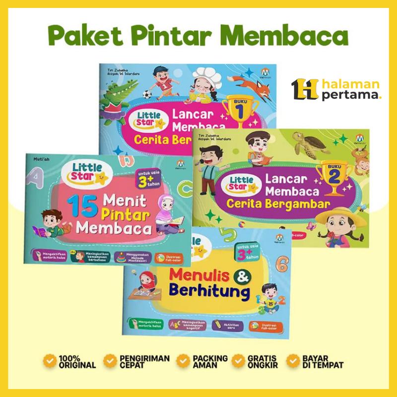 Paket Lengkap 4 Buku Pintar Membaca (15 Menit Pintar Membaca & Lancar ...