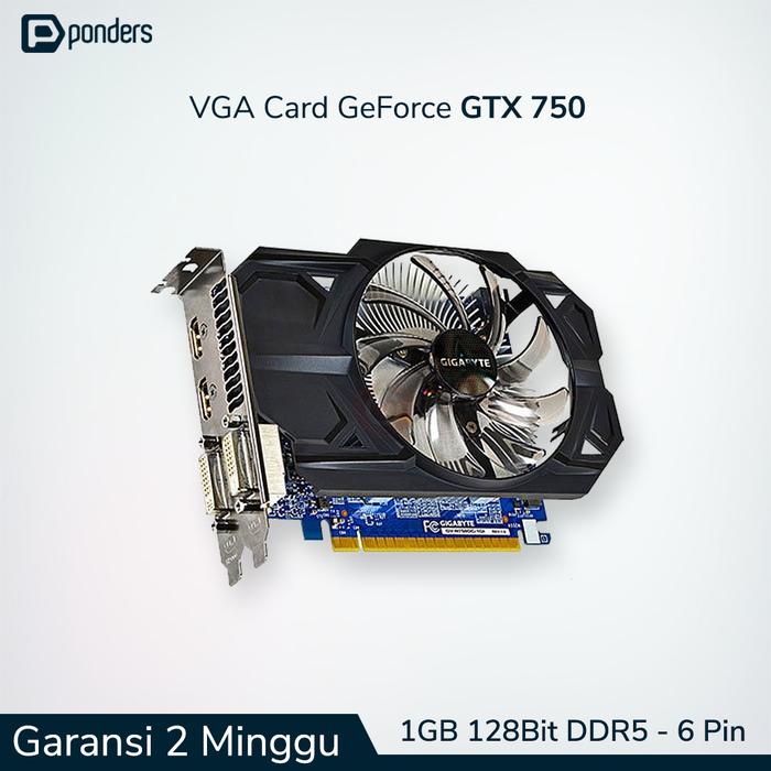 Jual VGA GTX 750 / VGA Card GTX 750 - 1GB 128BIT DDR5 (6 Pin Power ...