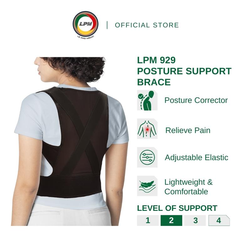 LPM Posture Support Brace 929 Adjustable Elastic Posture Corrector ...