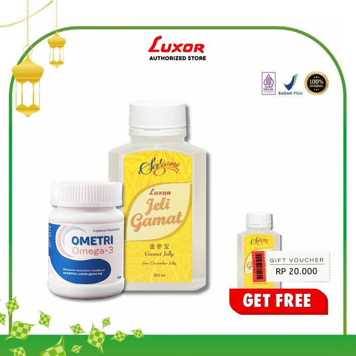 Jual Luxor Jeli Gamat Ramadhan Paket (Free Voucher 20k) - Gamat 350ml ...