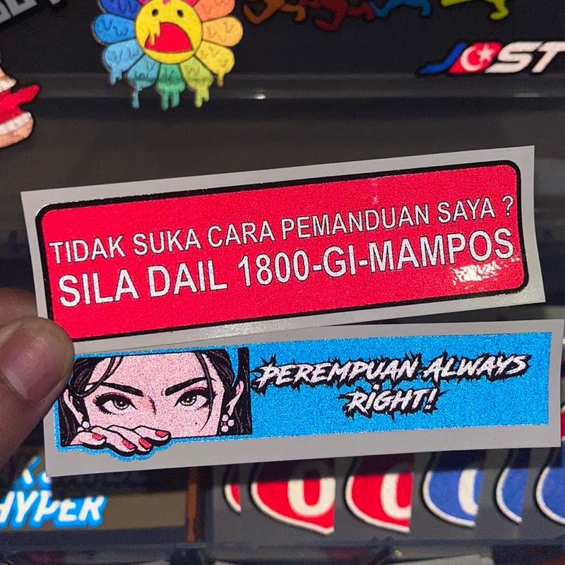 Perempuan / SilaDail Reflective Sticker - TikTok Shop Malaysia