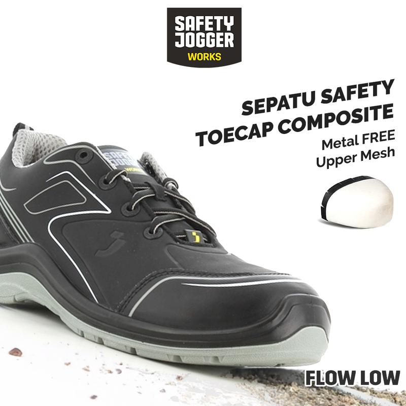 Safety Jogger Works Flow S3 Low Sepatu Septi Proyek Pabrik Sporty ...