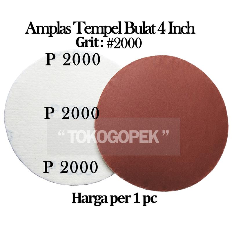 AMPLAS BULAT TEMPEL 4 INCH GRIT #2000 - Shop | Tokopedia