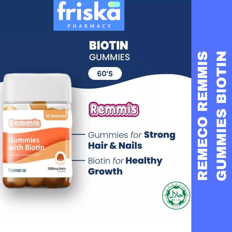 [HALAL] Remeco Remmis Biotin Gummies 60's Multivitamin Healt - TikTok ...