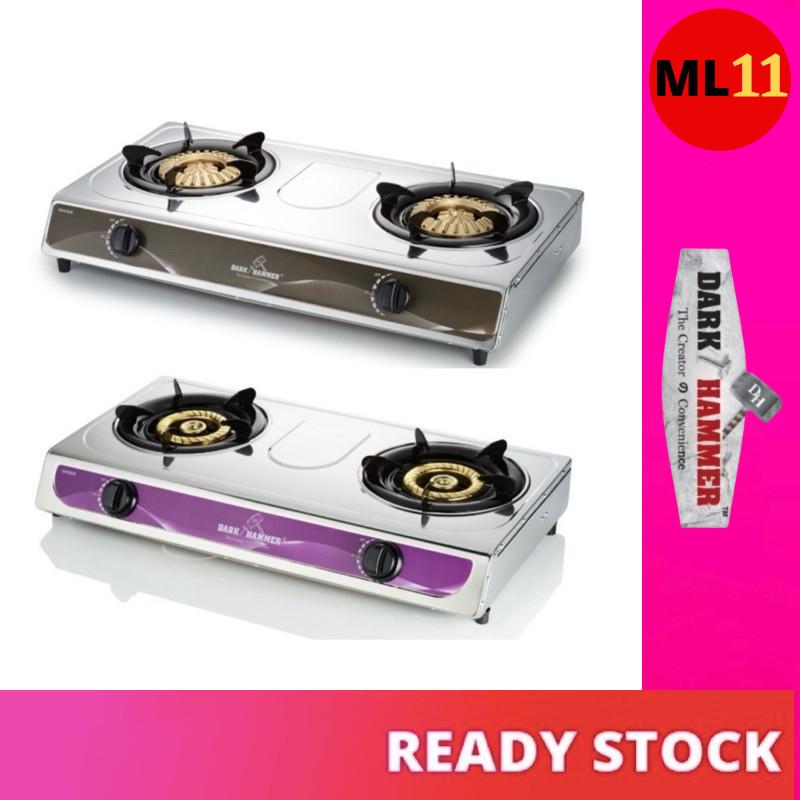 DARK HAMMER Dapur Gas Cooker 2 Burner Gas Stove Milux DH33SK - TikTok ...