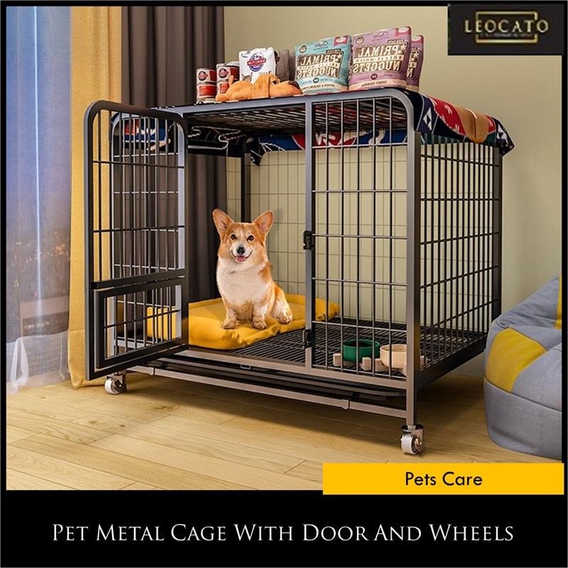 Bold Metal Pet Cage Dog Cage Cat Cage With Door And Wheel Pe - TikTok ...