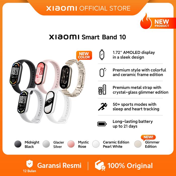 Promo Xiaomi Smart Band 10 | 1.72" AMOLED display | 150+ sports modes ...