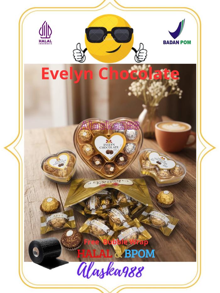 Jual Evelyn Chocolate Premium - Cokelat Valentine Bentuk Hati Halal ...