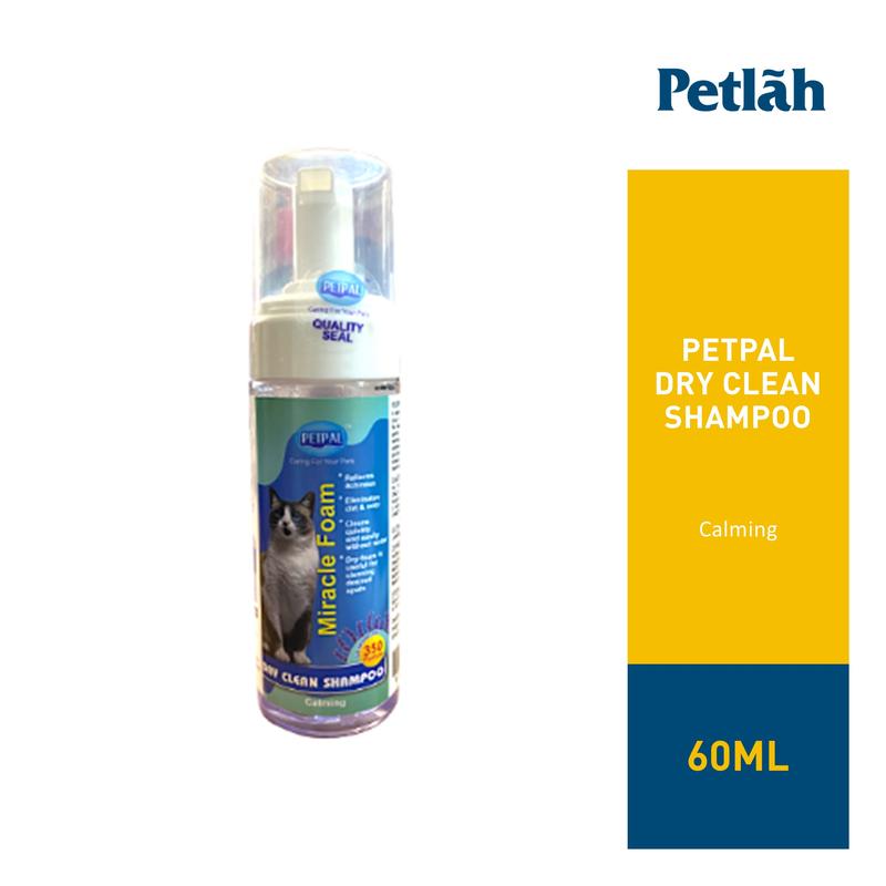 Petpal Miracle Foam Dry Clean Shampoo Cat 60ml - TikTok Shop Malaysia