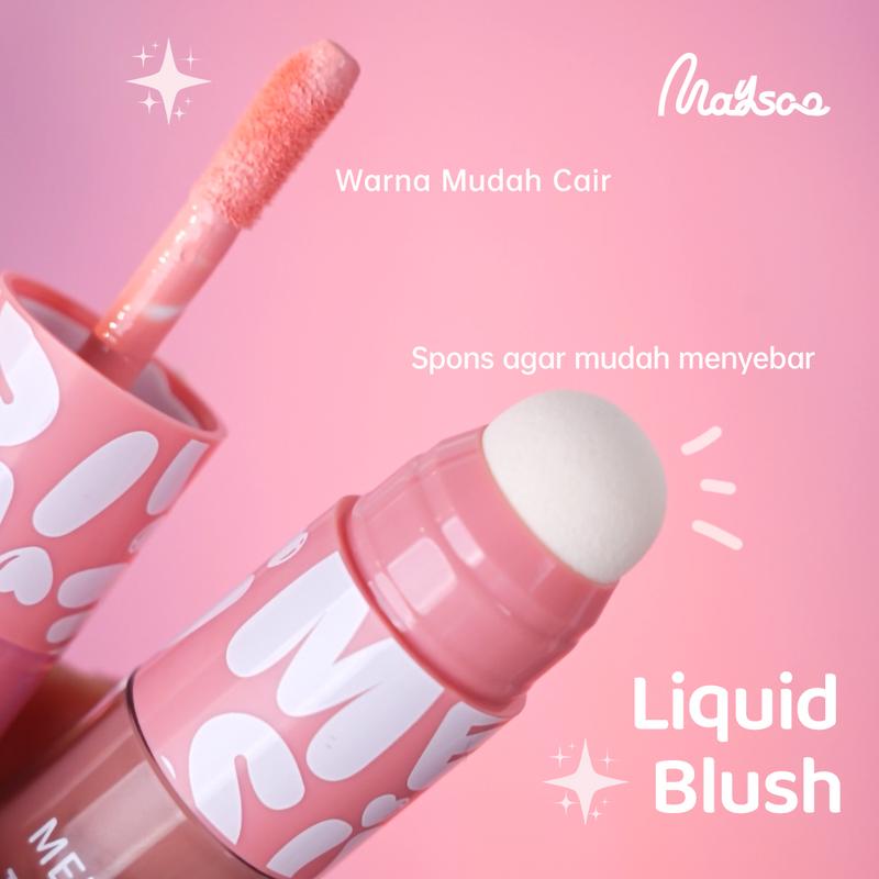[cod]Maysoo Liquid Blush with Puff - Dual-Ended Design, Long-Lasting ...