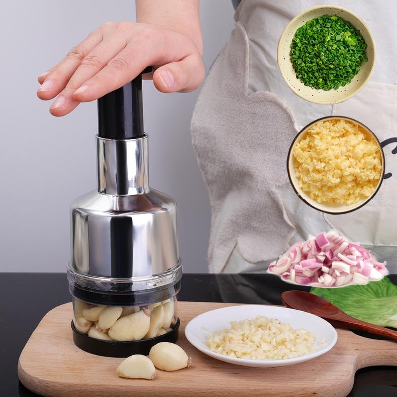Press Type Manual Garlic Masher/Multi-function Kitchen Garli - TikTok ...