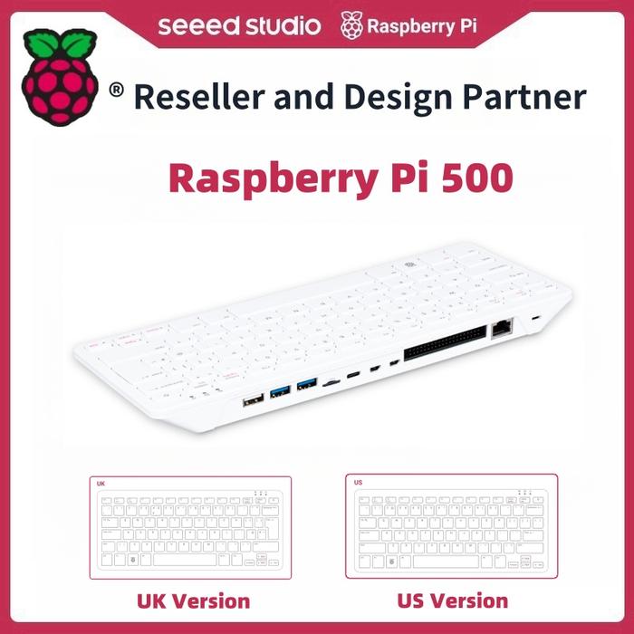 Jual Raspberry Pi 500 Computers Keyboard Kit - US & UK Version monitor ...