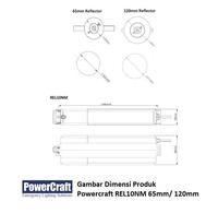 Jual PREMIUM Emergency Light Powercraft REL10NM 6W LED LI ION BATTERY ...